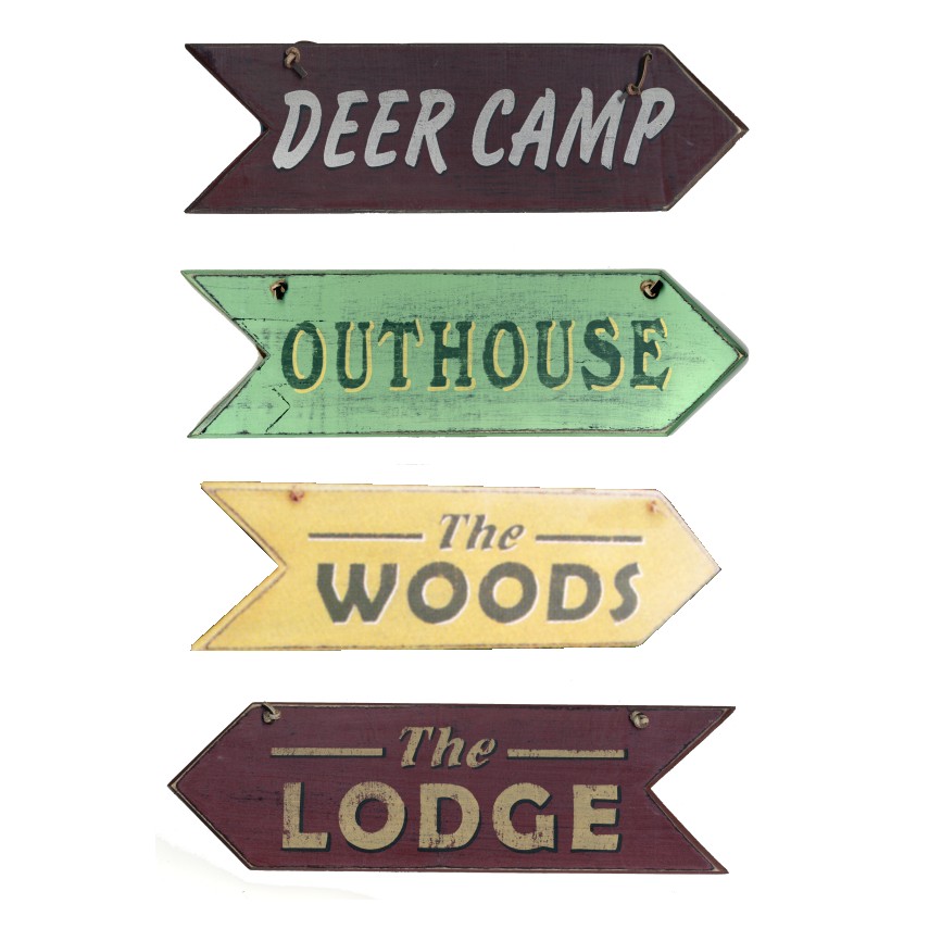 Rustic Outhouse Signs