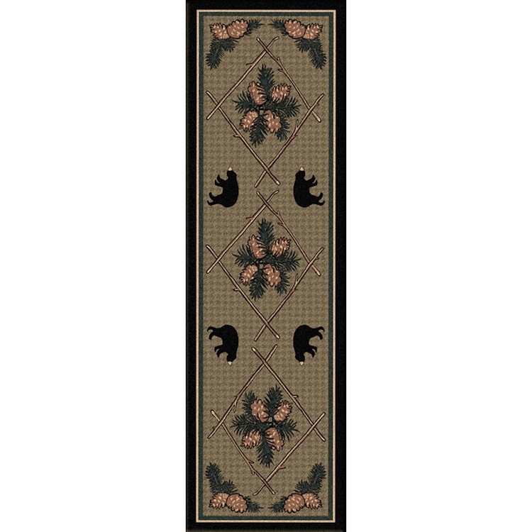 Pine Cone and Bear Area Rugs