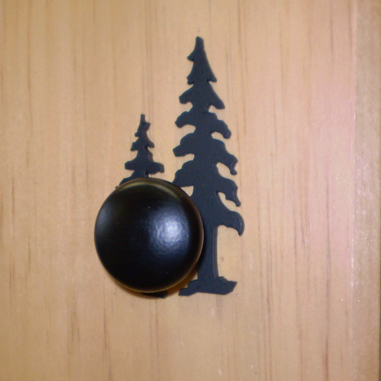 Pine Tree Knob-Black