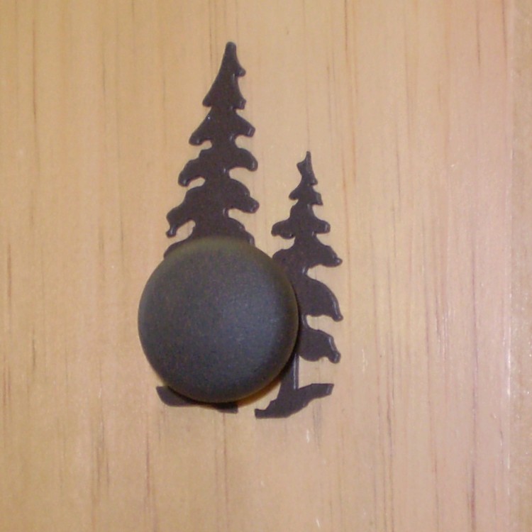 Pine Tree Knob-Rust