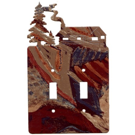 Log Cabin Switch Plates