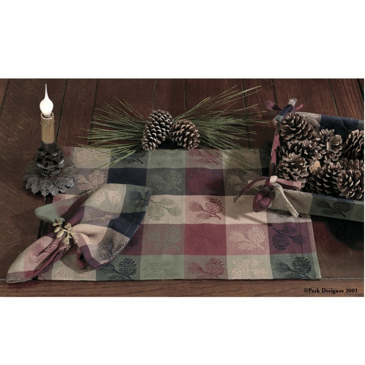 High Country Pine Cone Table Runner