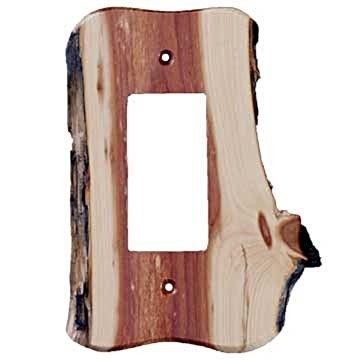 Rustic Single Rocker Switch Plate