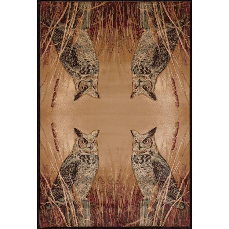 Millette's Horned Owl Area Rugs