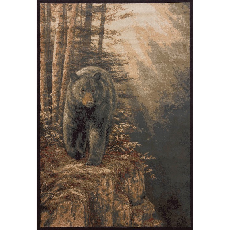 Rocky Outcrop Bear Area Rugs